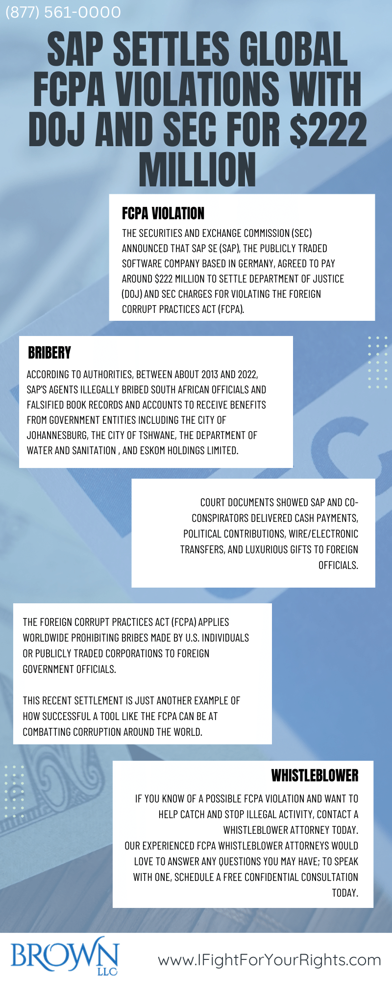 SAP Settles Global FCPA Violations with DOJ for $222 million